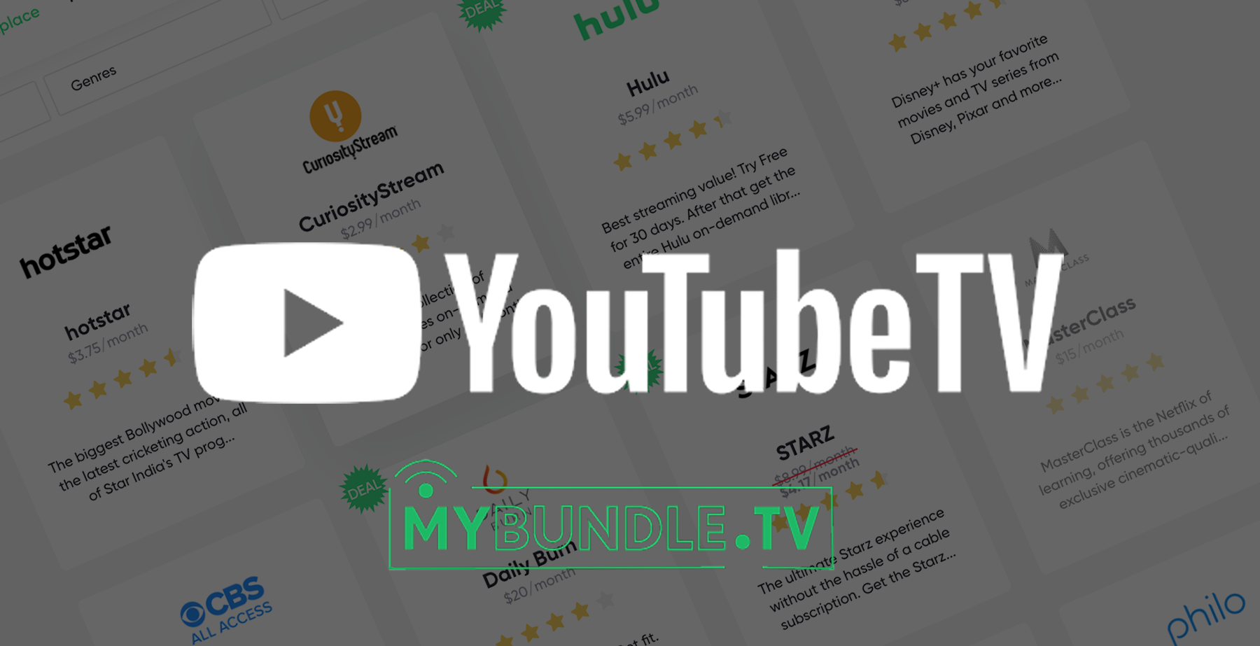 Youtube TV Reviews, Plans, TV Channels & Devices | MyBundle